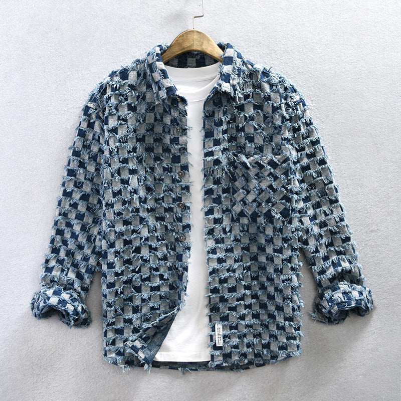 JACKSON CHECKERED FRAY OVERSHIRT – Lucerti